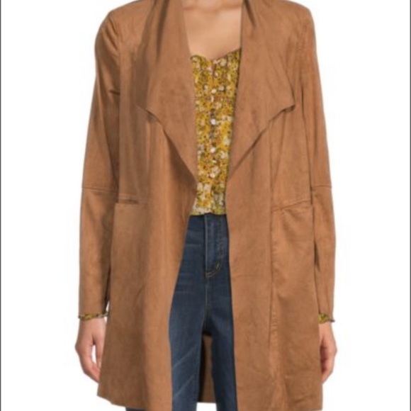 Max Studio | Sweaters | Max Studio Beige Suede Cardigan Outerwear ...